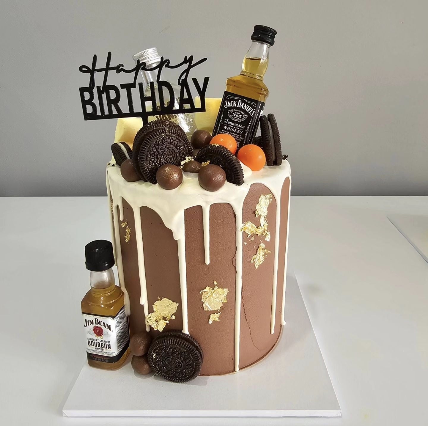 alcohol drip cake
